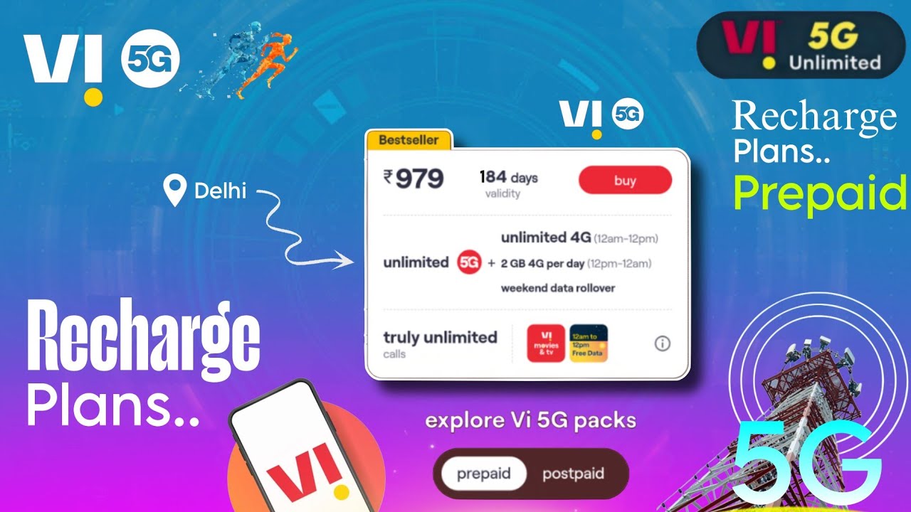 Vi 5G Prepaid Plans in Delhi 🔥 Full Details | Starting ₹299 Only! - YouTube