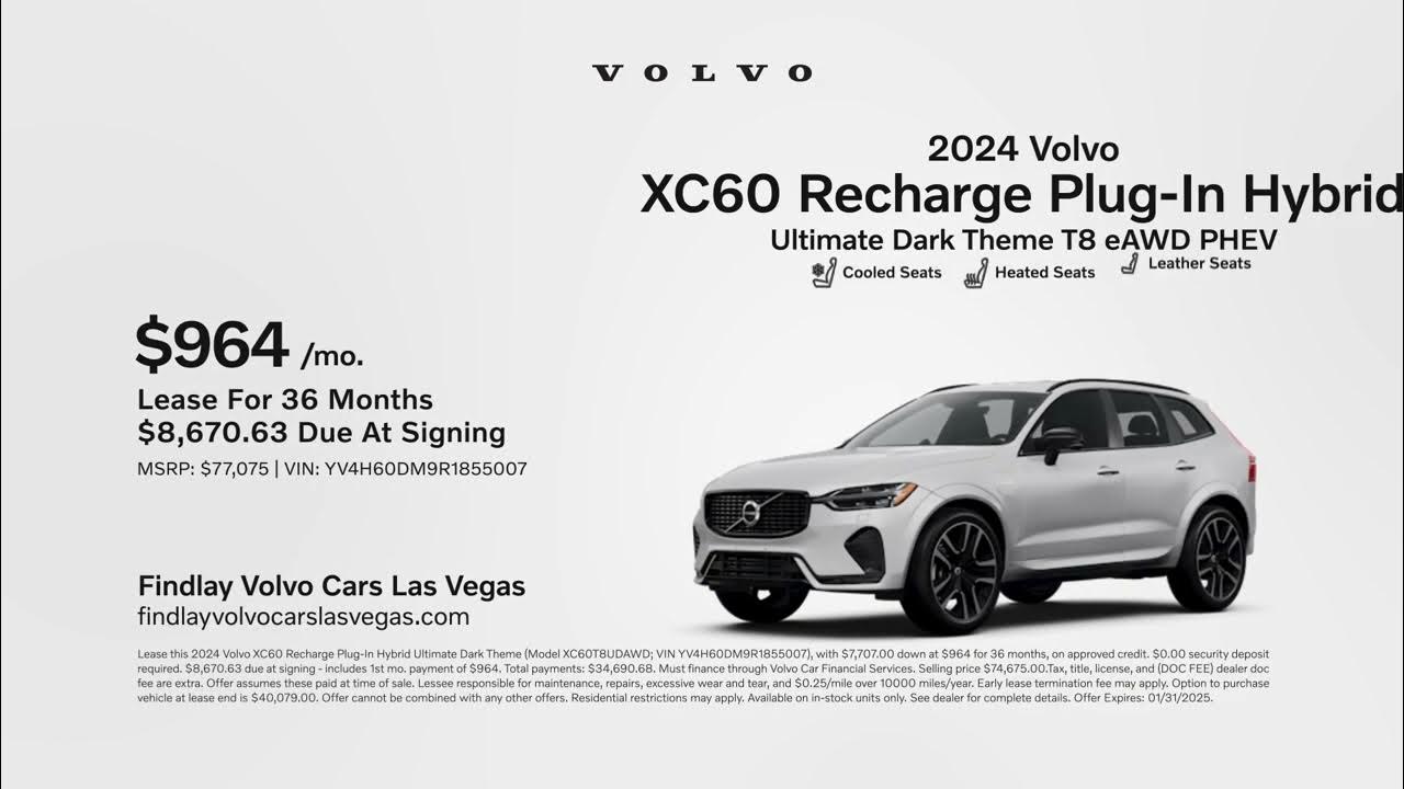 Volvo XC60 Recharge Plug-In Hybrid 01/15/2025 4840881 - YouTube