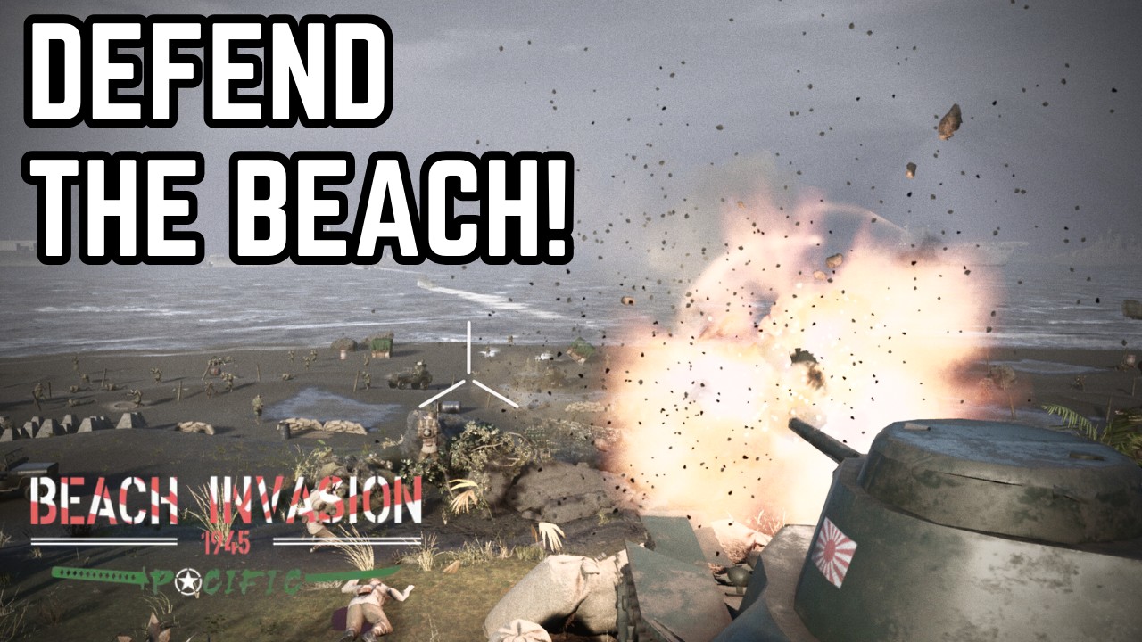Defend The Beaches! - Beach Invasion 1945 Pacific - YouTube