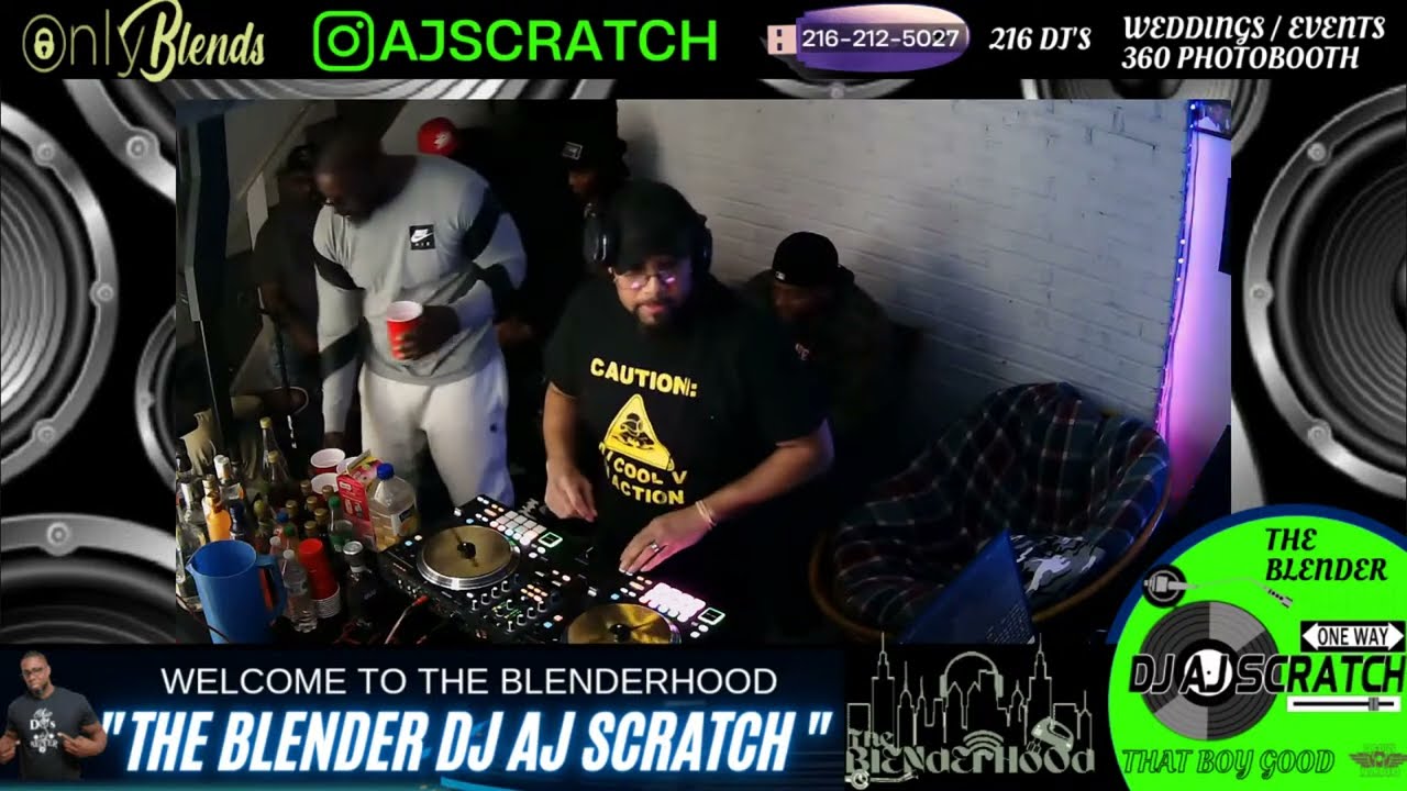 DJ AJ SCRATCH / DJ COOL V - THE BLENDERHOOD 3/28/23 - YouTube