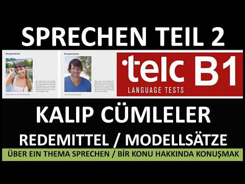 Redemittel/Kalıp Cümleler B1 Telc Almanca Telc B1 German Sprechen Teil 2 Diskussion  Telc B1 Deutsch