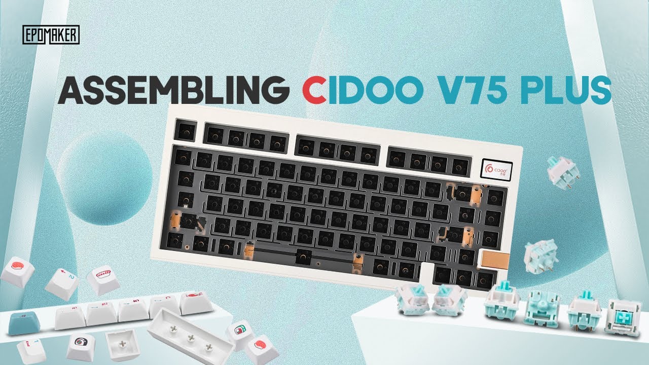 [ Assembling ] CIDOO V75 Plus VIA Kit - YouTube
