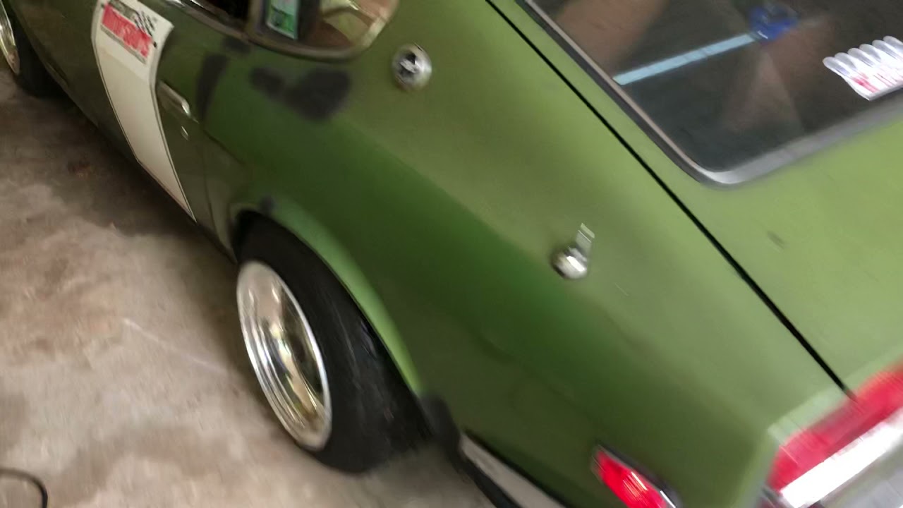 Datsun 240Z open header stock 2.4 triple Weber 40 DCOEs - YouTube