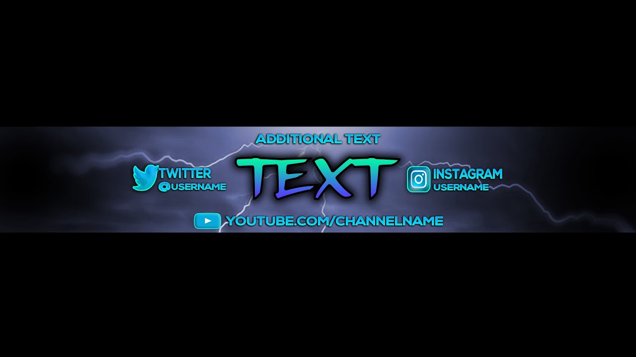 FREE YouTube Banner Template #1 (PSD) - YouTube