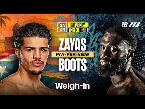 XANDER ZAYAS VS. JARON 'BOOTS' ENNIS WEIGH IN LIVESTREAM