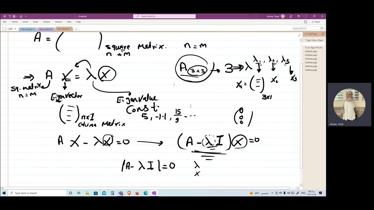 Eigenvalue & Eigenvector using numerical - YouTube