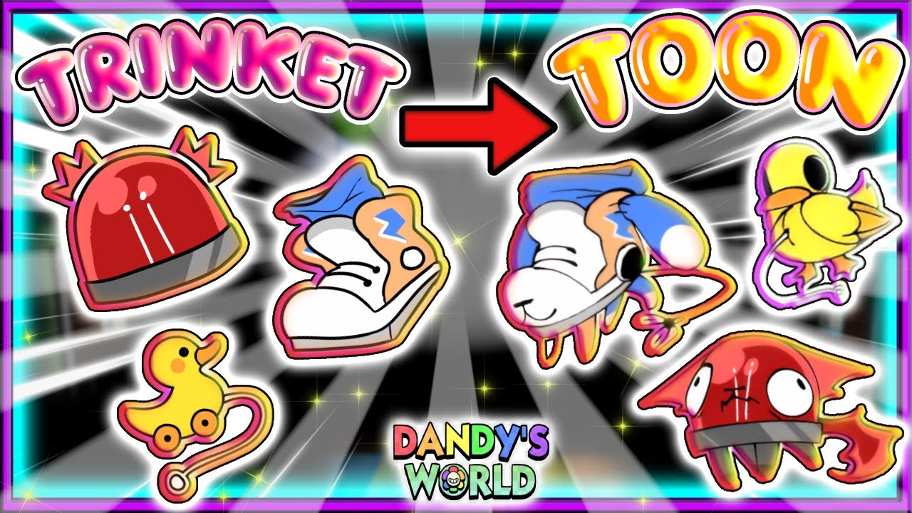 😱TRINKETS AGORA SÃO TOONS 👀PETS NO DANDY'S WORLD OCS / SKINS / DANDY'S ...