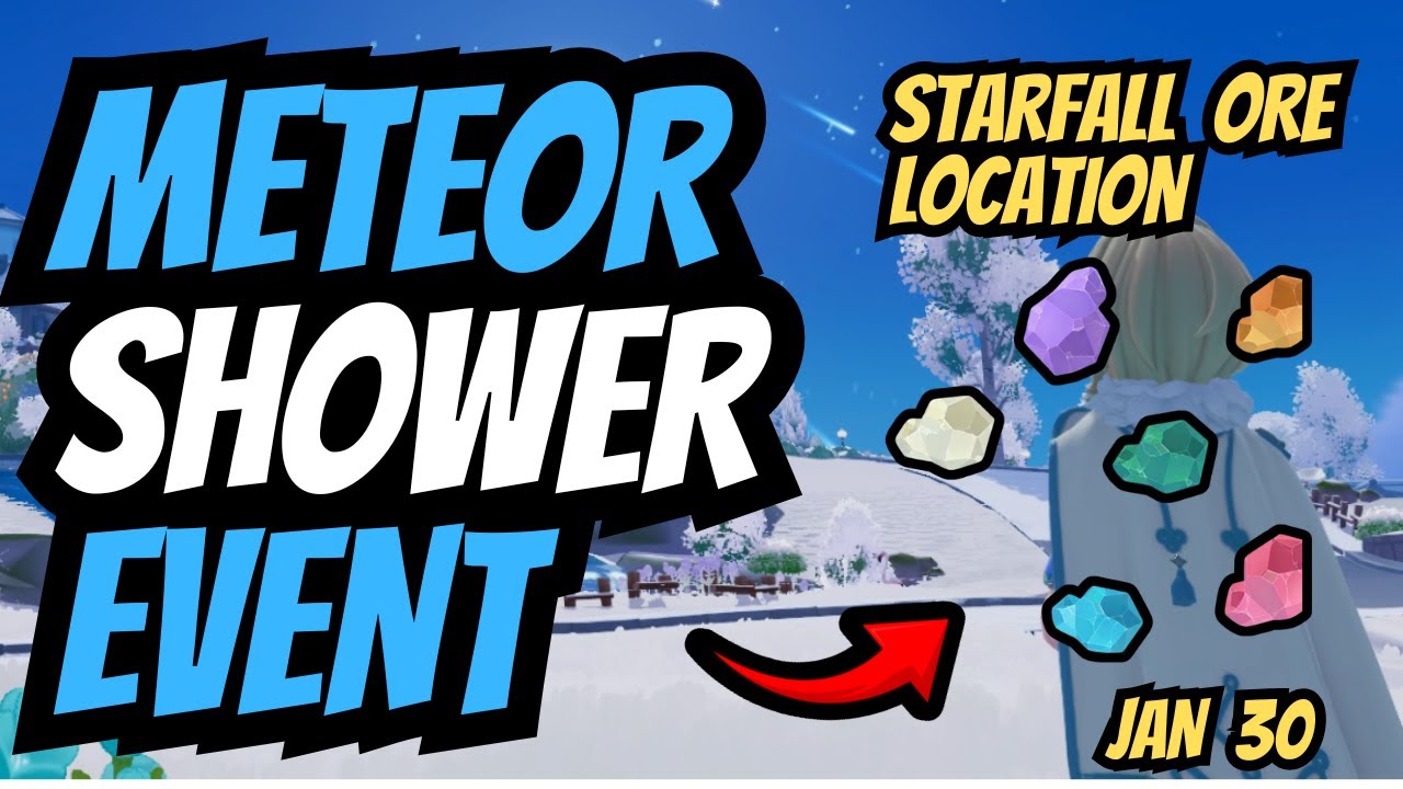 Jan 30 | All 9 Starfall Ore Locations & Doris Guide | Heartopia Meteor ...