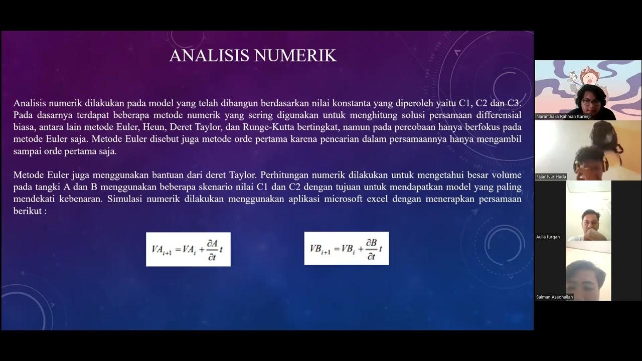 TUGAS METODE NUMERIK: PENERAPAN SISTEM PERSAMAAN DIFERENSIAL LINIER PADA SIMULASI DEBIT AIR PADA ...