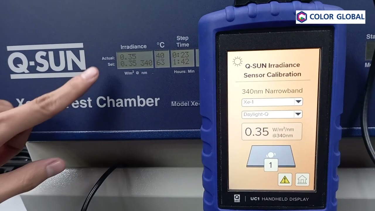 วิธี CALIBRATE IRRADIANCE SENSOR เครื่อง Q SUN XE 1 - YouTube