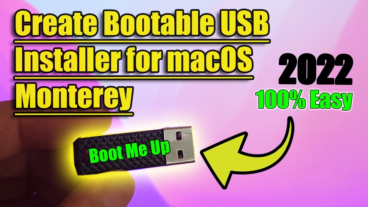How to Create a Bootable USB Installer for macOS MONTEREY - Recovery ...