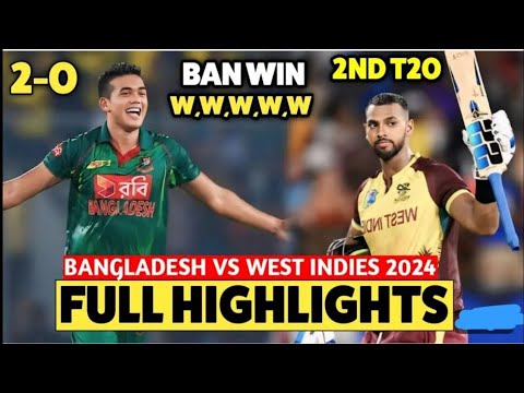Taskin Ahmed Stars With 3-Wickets | Highlights | West Indies v ...