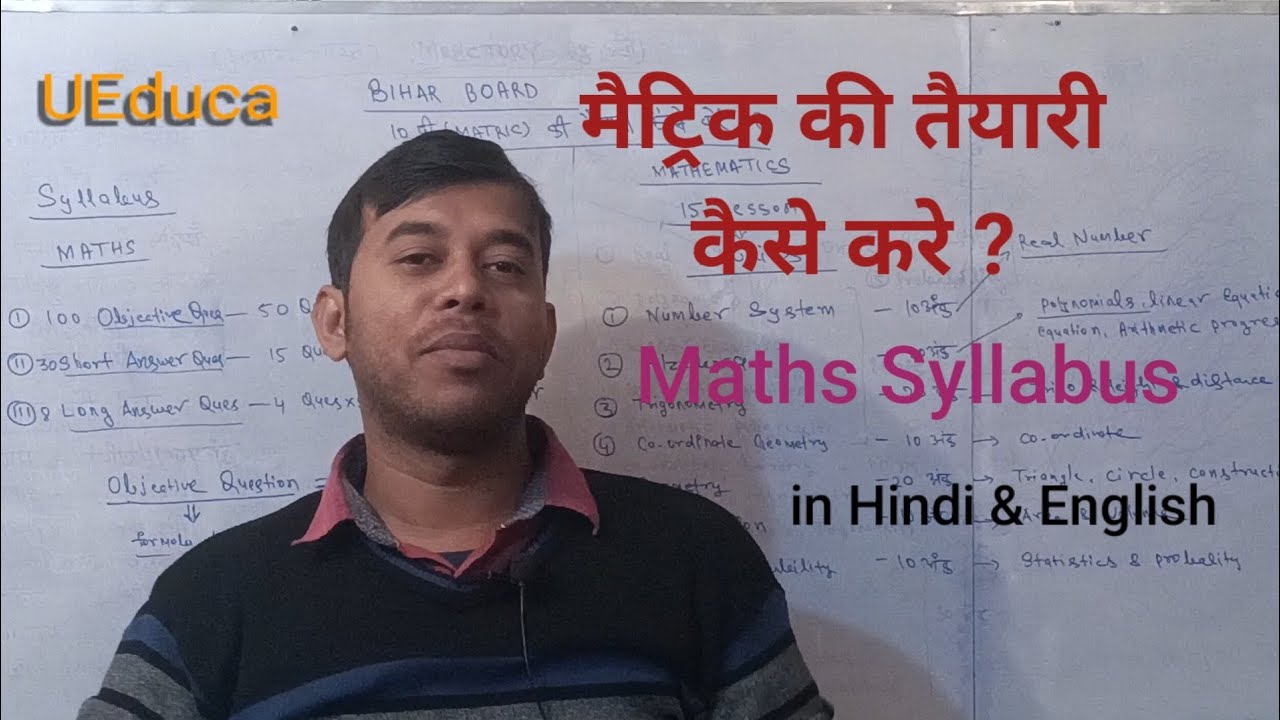 How to prepare Matric Board Exams || Maths Syllabus - YouTube