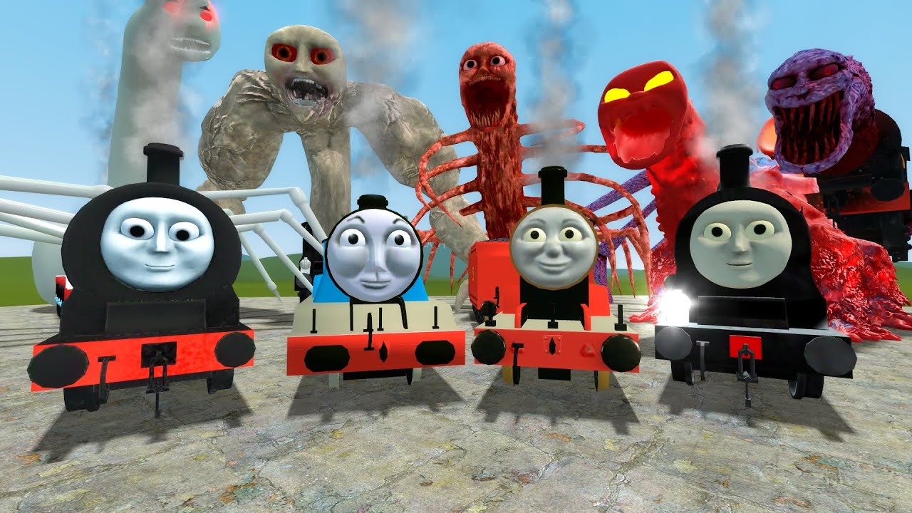 NEW ALL THOMAS THE TRAIN AND FRIENDS!! Garry's Mod - YouTube