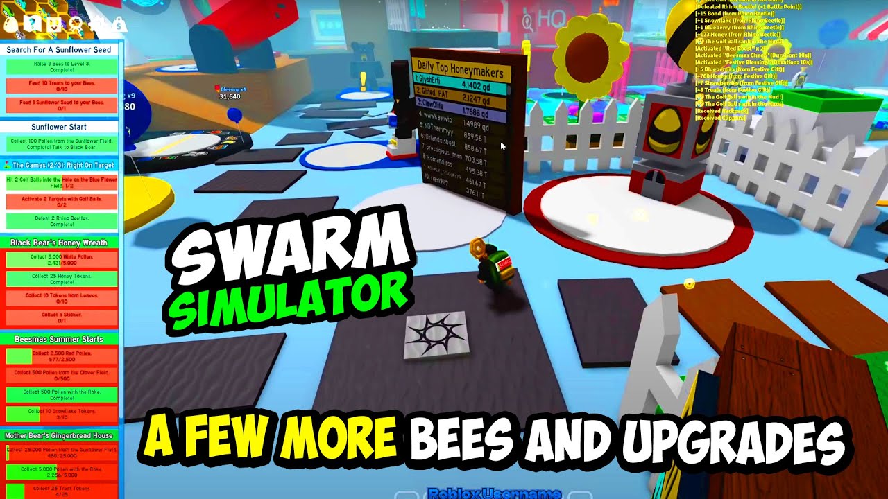 A few more bees and upgrades?! In Bee Swarm Simulator | Roblox! - YouTube