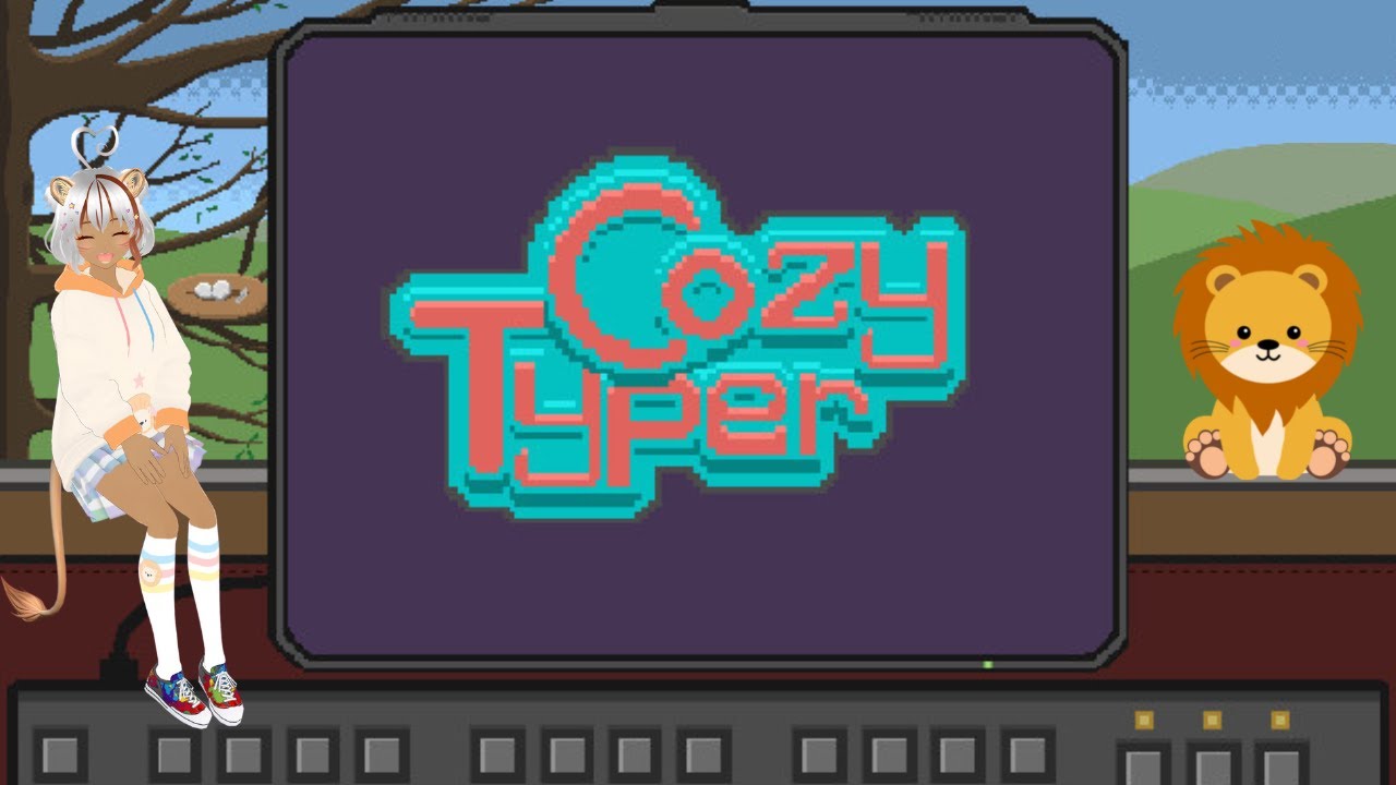 Little Lion Practices her Typing on her New RGB Mechanical Keyboard in ...