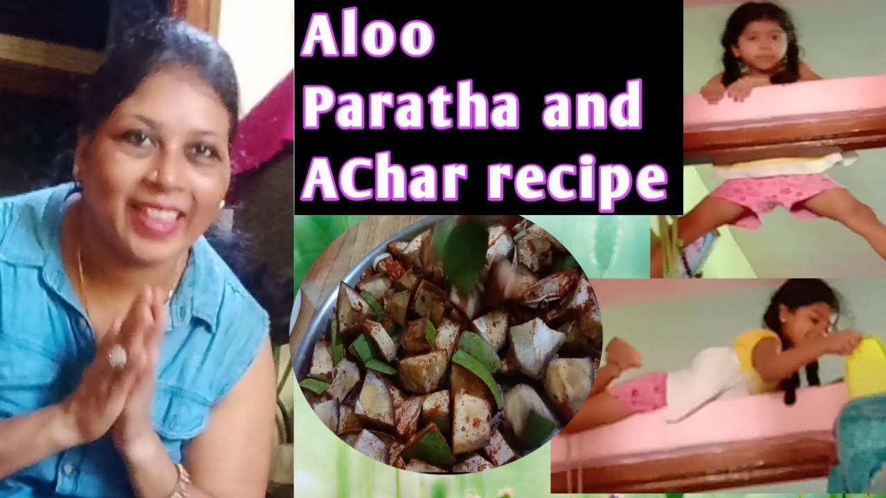 Aloo paratha & achar recipe | aloo paratha recipe | aloo paratha - YouTube