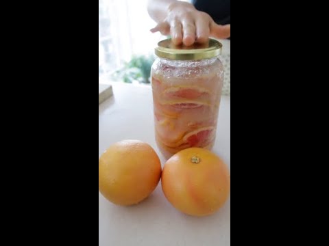 Korean Grapefruit Cheong (syrup) - YouTube