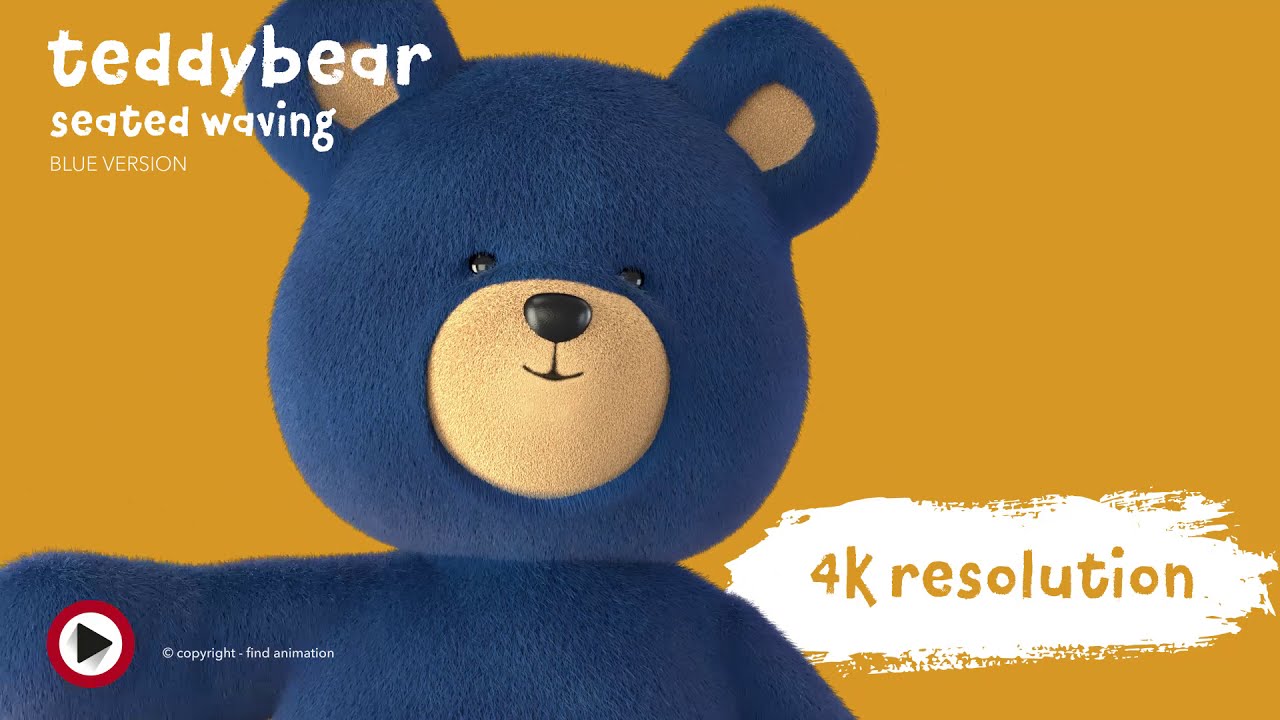 Teddy Bear Looping Animation for Home Video, iMovie, Youtube channels ...