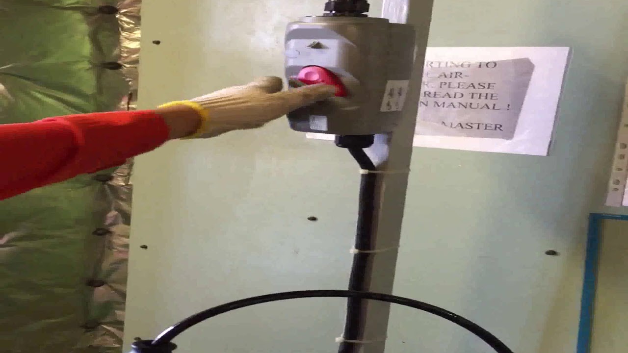 Air filling procedure for BA and EEBD bottles using onboard compressor ...