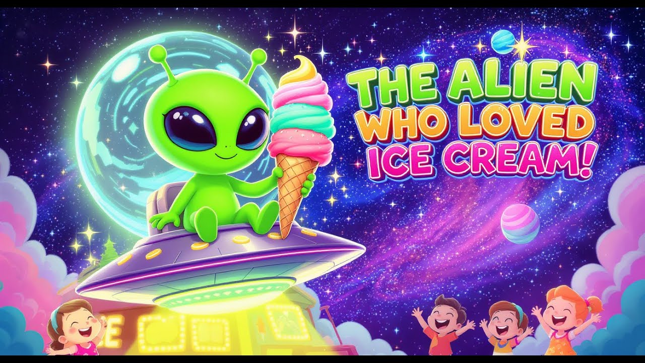 THE ALIEN WHO LOVED ICE CREAM ADVENTURE | LEARNING STORIES FOR KIDS ...