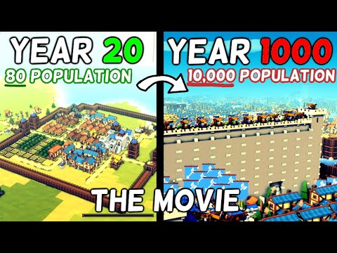 I Spent 1000 Years In Kingdoms And Castles HARDEST Difficulty | Full Playthrough / Movie