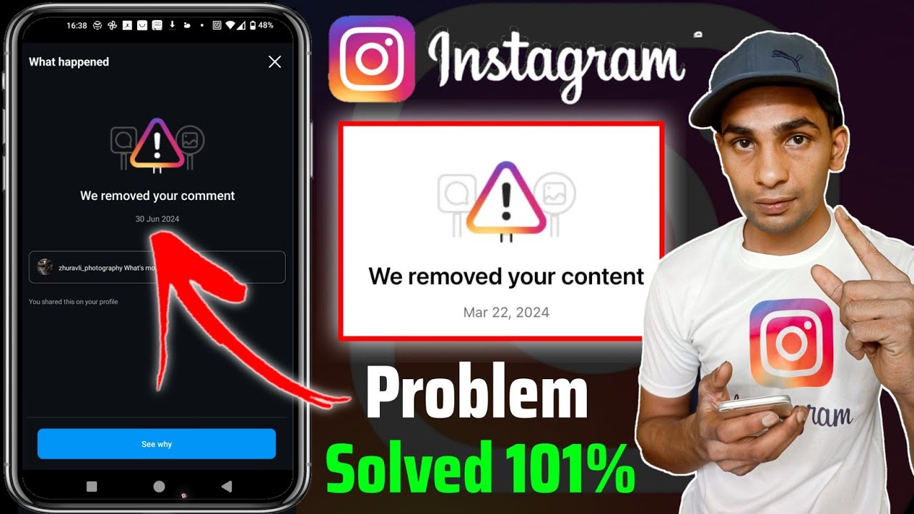 We removed your content instagram comments | Fix we removed your ...