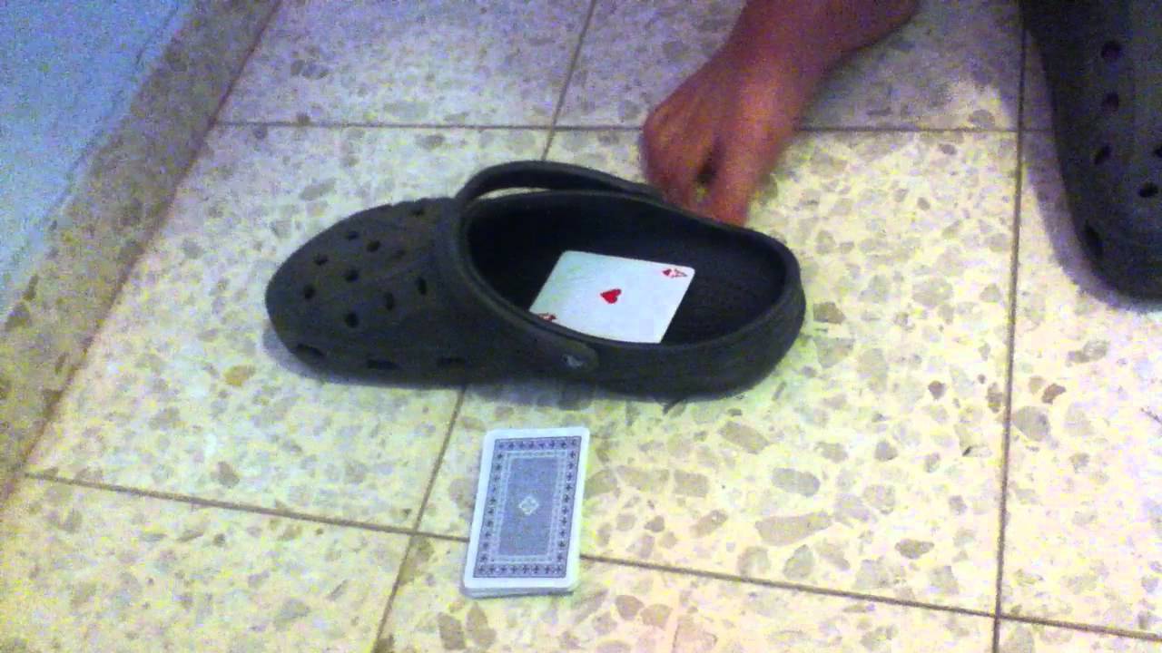 How To Do Card Tricks - The Card In The Shoe - YouTube