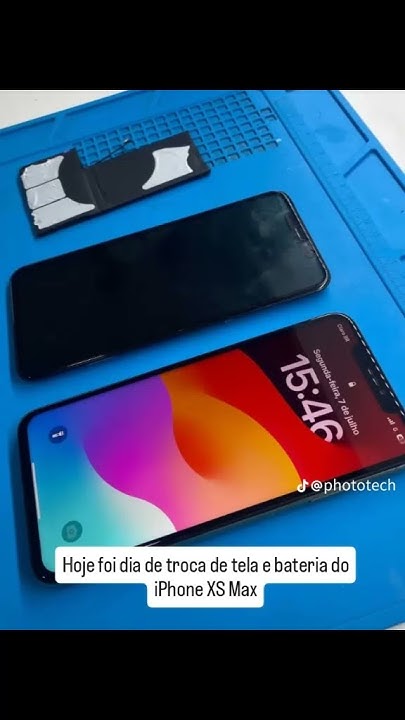 Hoje foi dia de troca de tela e bateria do iPhone XS Max - YouTube