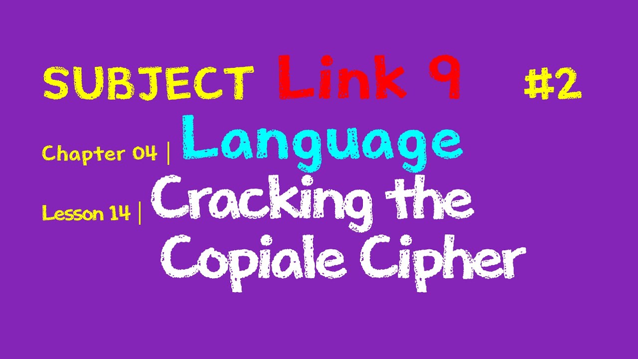SUBJECT Link 9 Lesson 14 (2) - YouTube