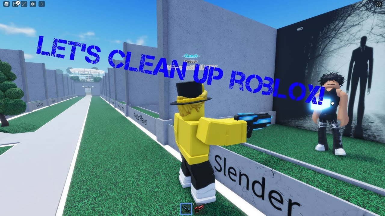 Cleaning up Roblox! - YouTube