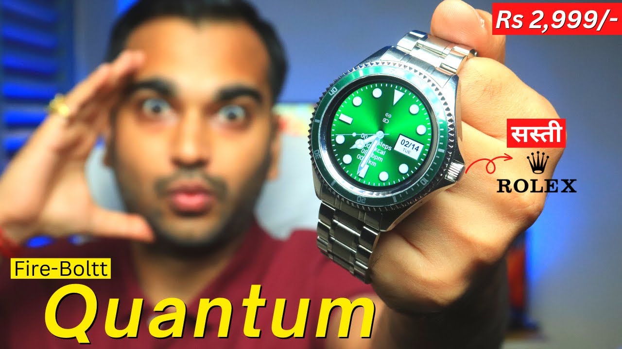 Fire Boltt Quantum unboxing & Review | First copy of *Rolex* at just ...