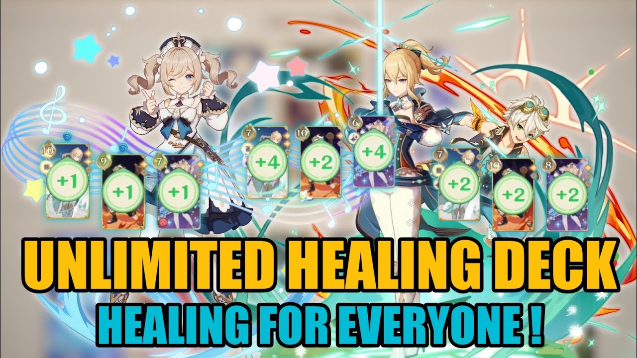 UNLIMITED HEALING DECK (BARBARA JEAN BENNETT) - GENIUS INVOKATION TCG GENSHIN IMPACT # ...