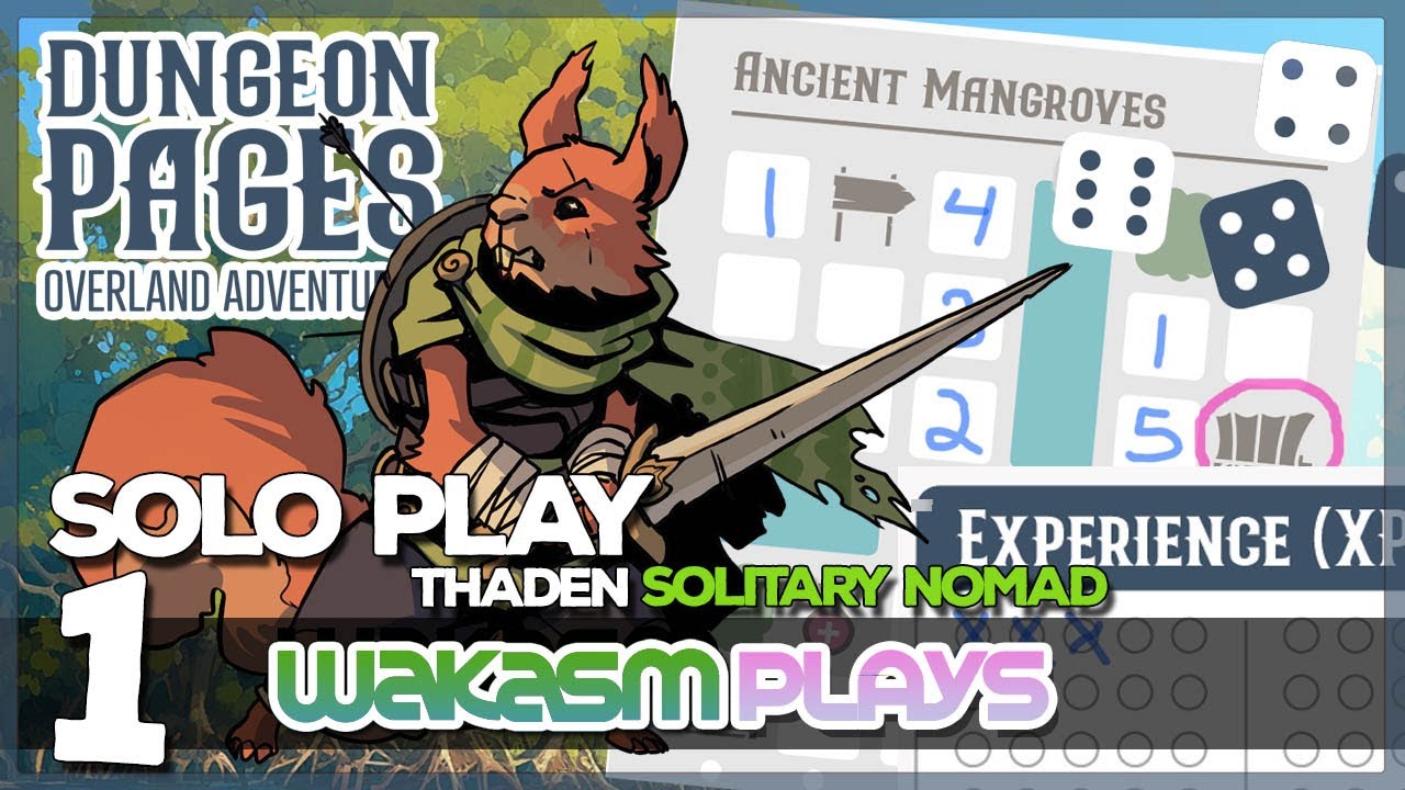 Dungeon Pages Overland Adventures Ep 1 📝 Thaden vs Merciless Hunter ...
