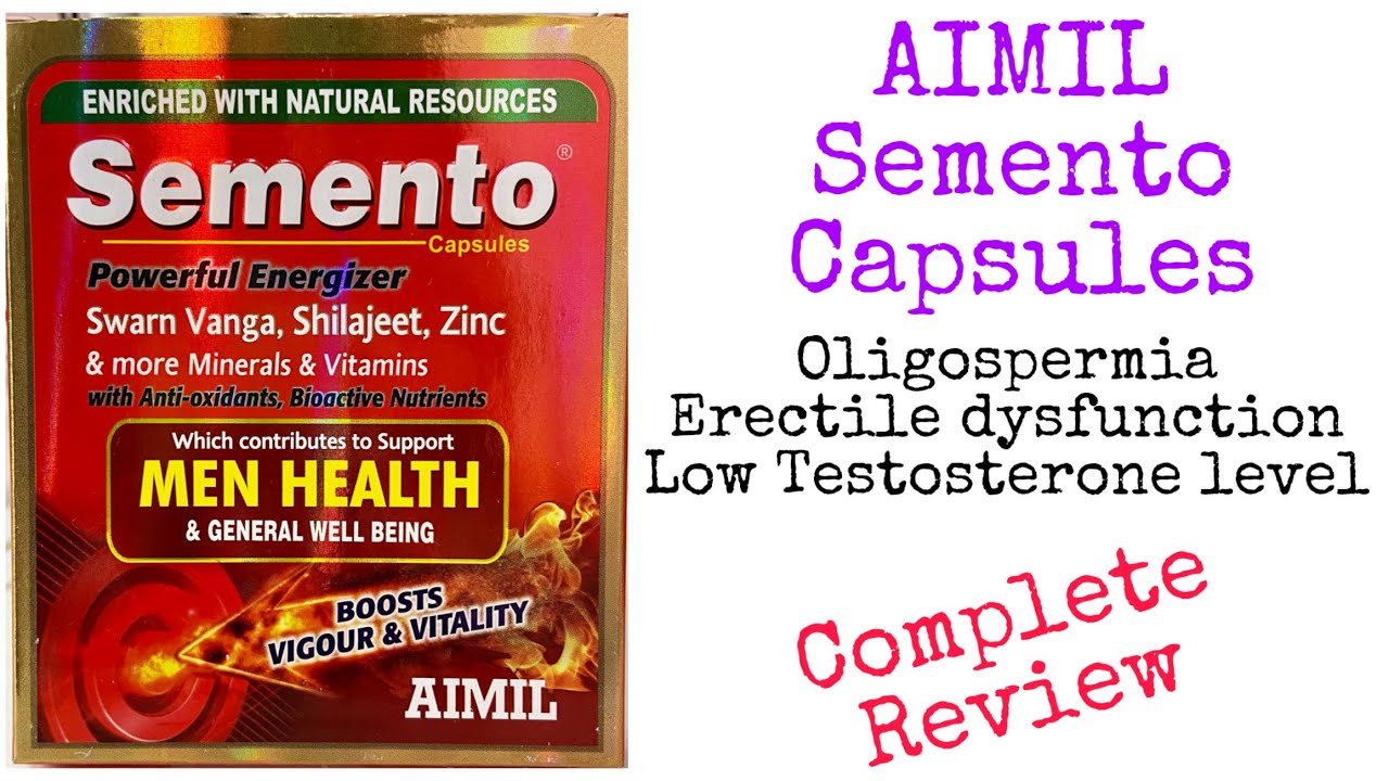 AIMIL Semento Capsules - complete review by Dr.Robin Sharma - YouTube