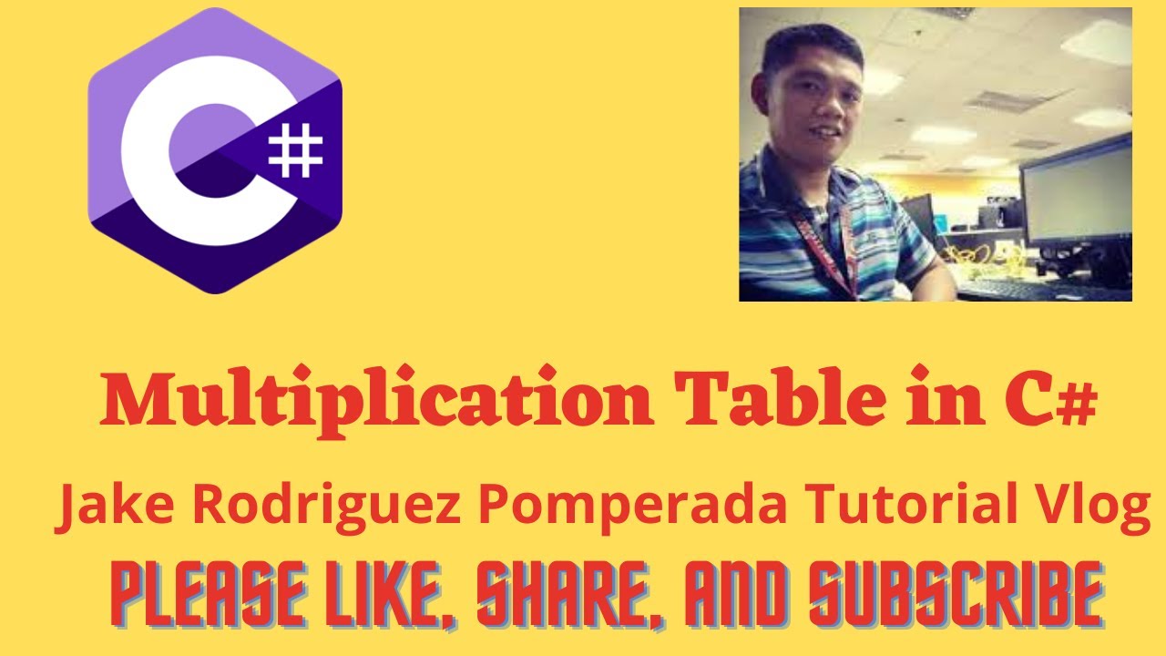 Multiplication Table In C YouTube Multiplication Table In C YouTube