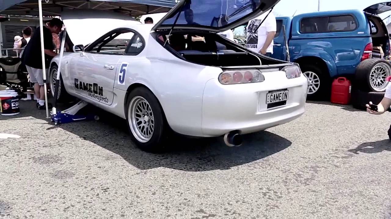 Crazy Tuned 1000HP + Supra Revving in Pits - YouTube