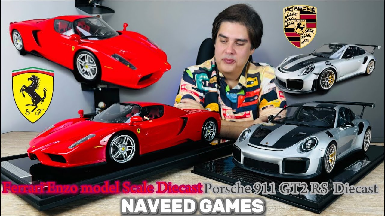 Porsche 911 GT2 RS 1:8 Scale Diecast Ferrari Enzo model 1:8 Scale ...