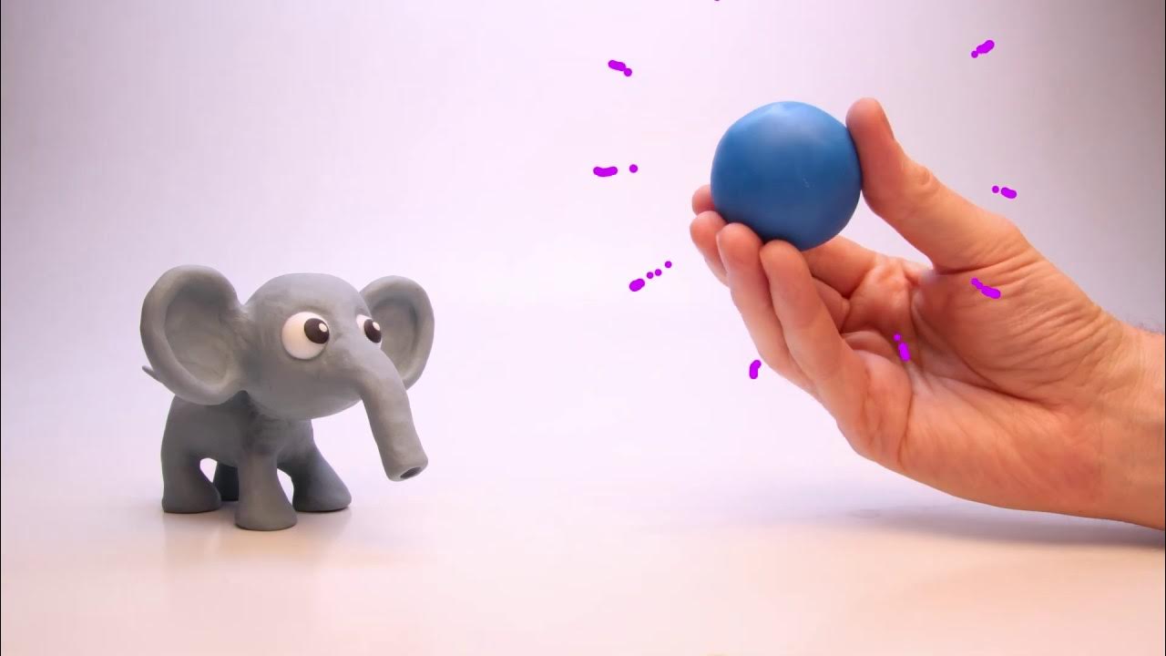 Baby Elephant Stop motion cartoon - Babyclay - YouTube