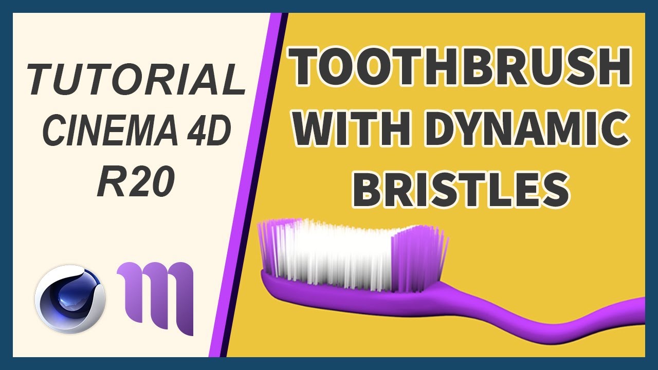 Cinema 4D Tutorial - Modeling and Animating TOOTHBRUSH Bristles - C4D R20 - 2019 - YouTube