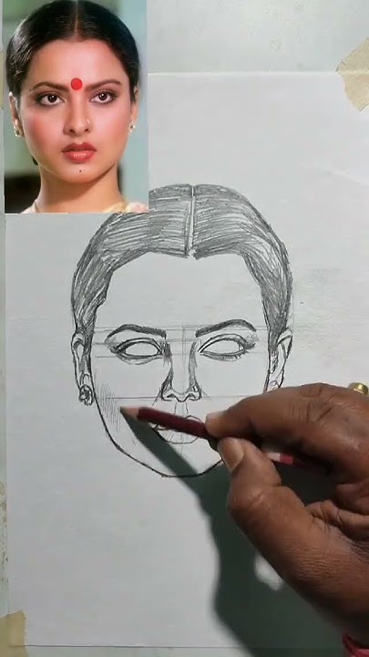 step by step portrait drawing tutorial for beginners #arttutorial # ...