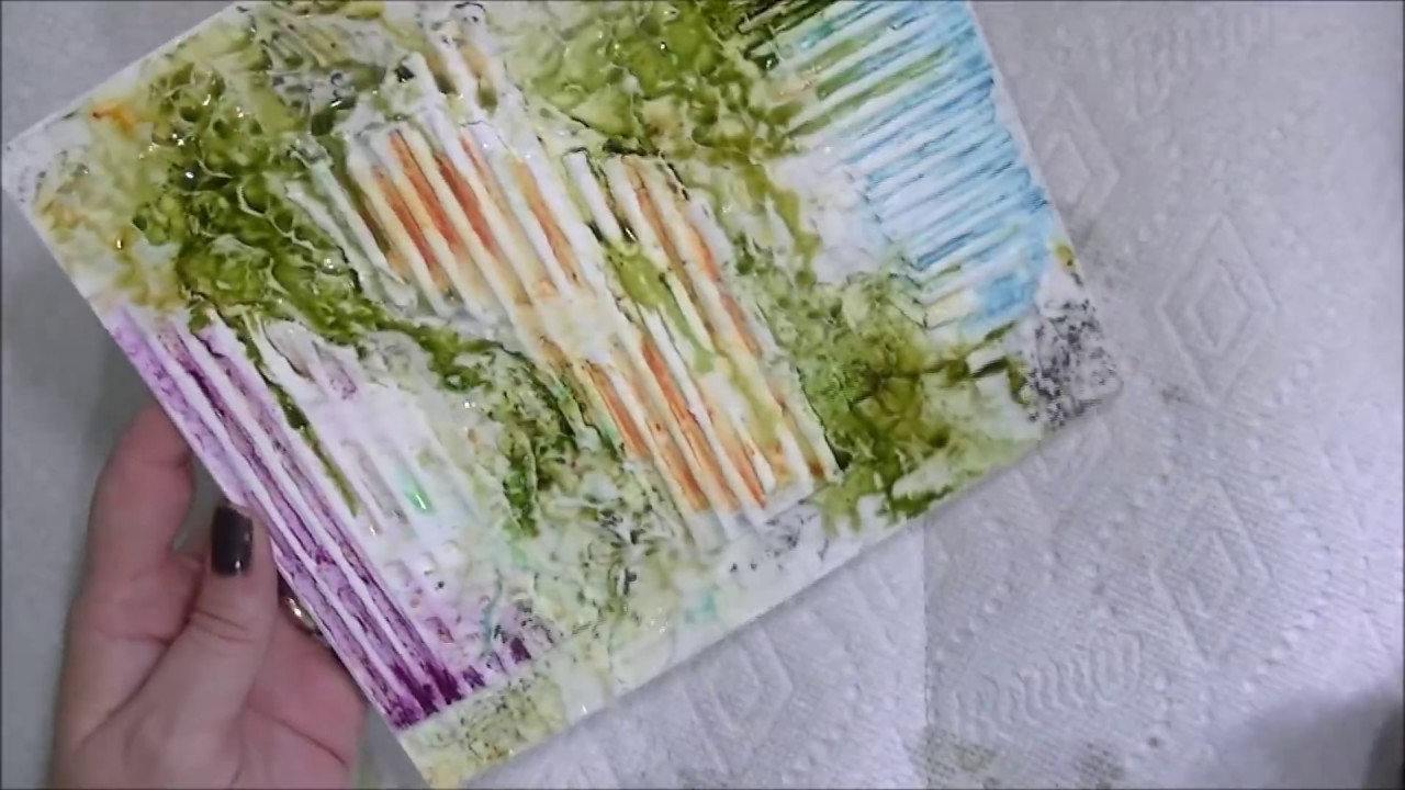 Creating Texture With Corrugated Cardboard + Inktense Blocks + Magicals ...