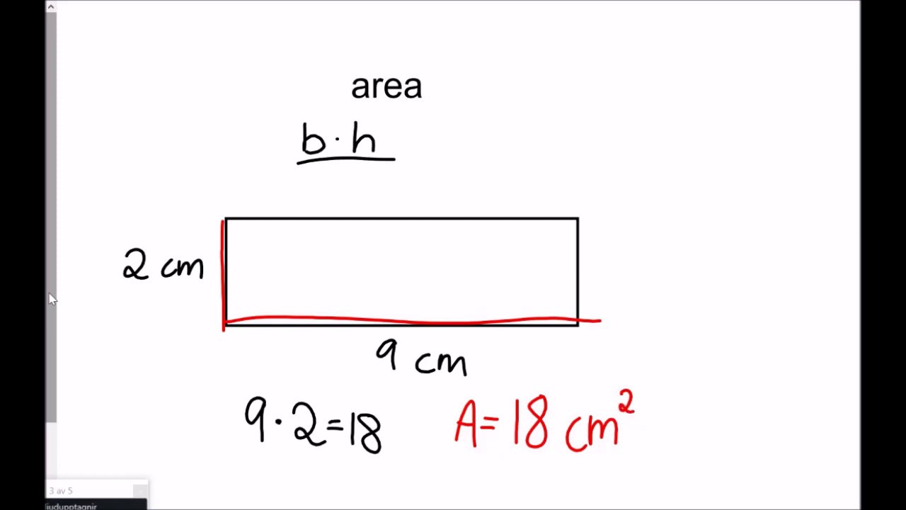Area och omkrets Kapitel 5 (Åk.5, Beta) - YouTube