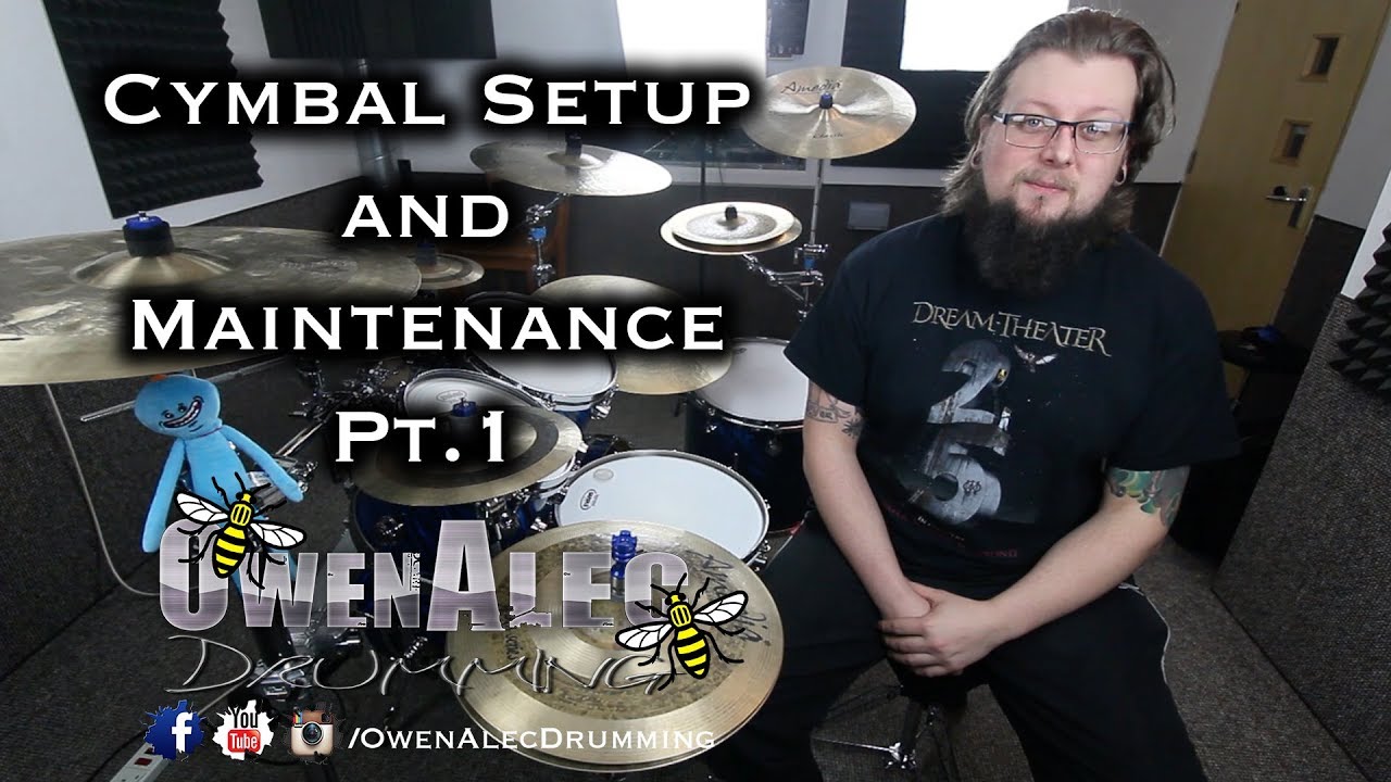 Cymbal Setup and Maintenance pt.1 - OwenAlec Drumming | How to SETUP ...