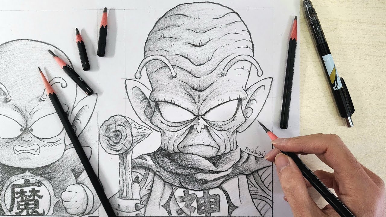 How to draw Dragon Ball manga like a pro with pencil - Kami | anime ...