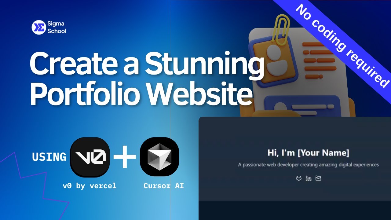 Create A Ready To Use Portfolio Website With Ai No Coding Needed Youtube