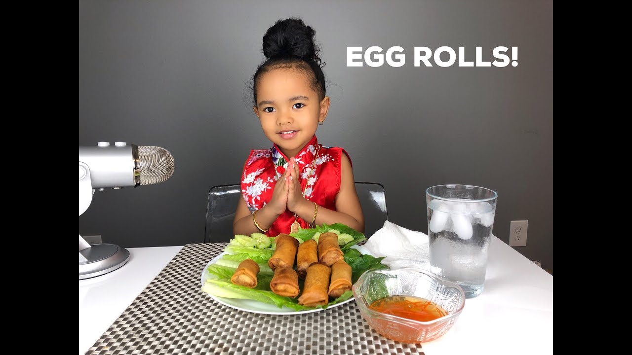 EGG ROLLS MUKBANG - YouTube