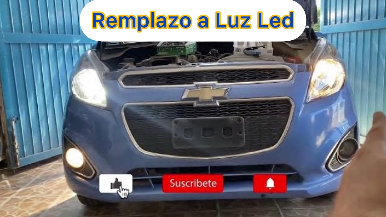 Como Instalar focos led a tu carro fácil y rápido // Chevrolet Spark ...