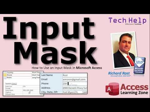 How to Use an Input Mask in Microsoft Access. Telephone Numbers, ZIP ...