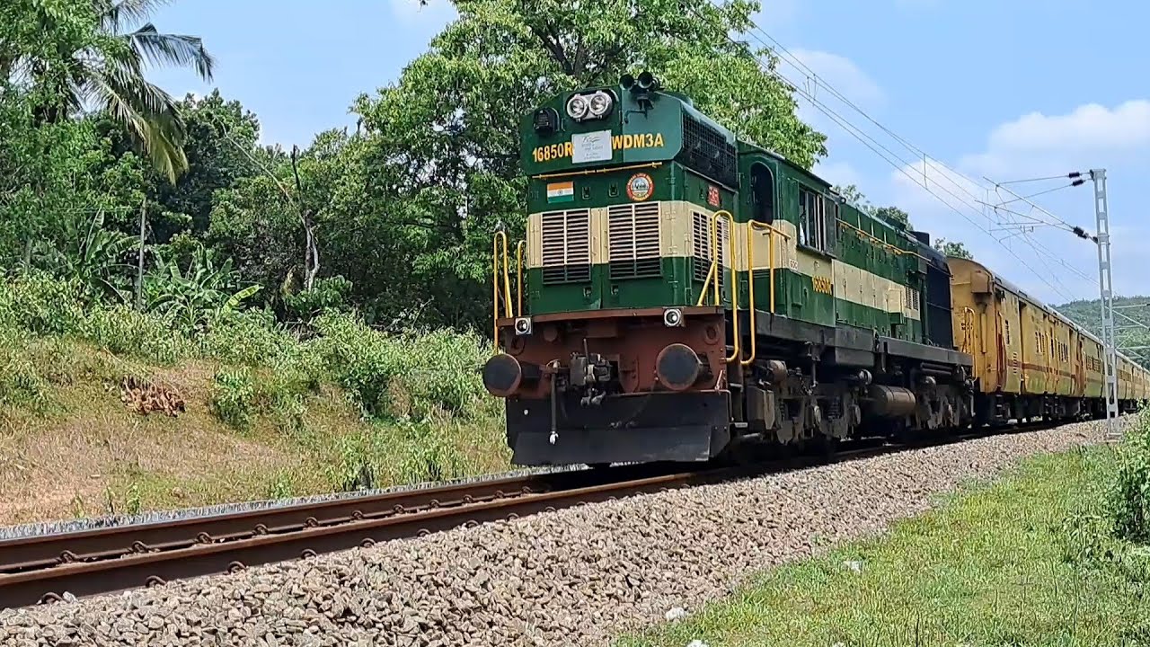 Indian Railways WDG3A Alco Diesel Engine Mountain Express Trains - YouTube